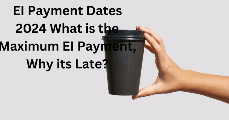 EI Payment Dates 2024 What is the Maximum EI Payment, Why its Late ...